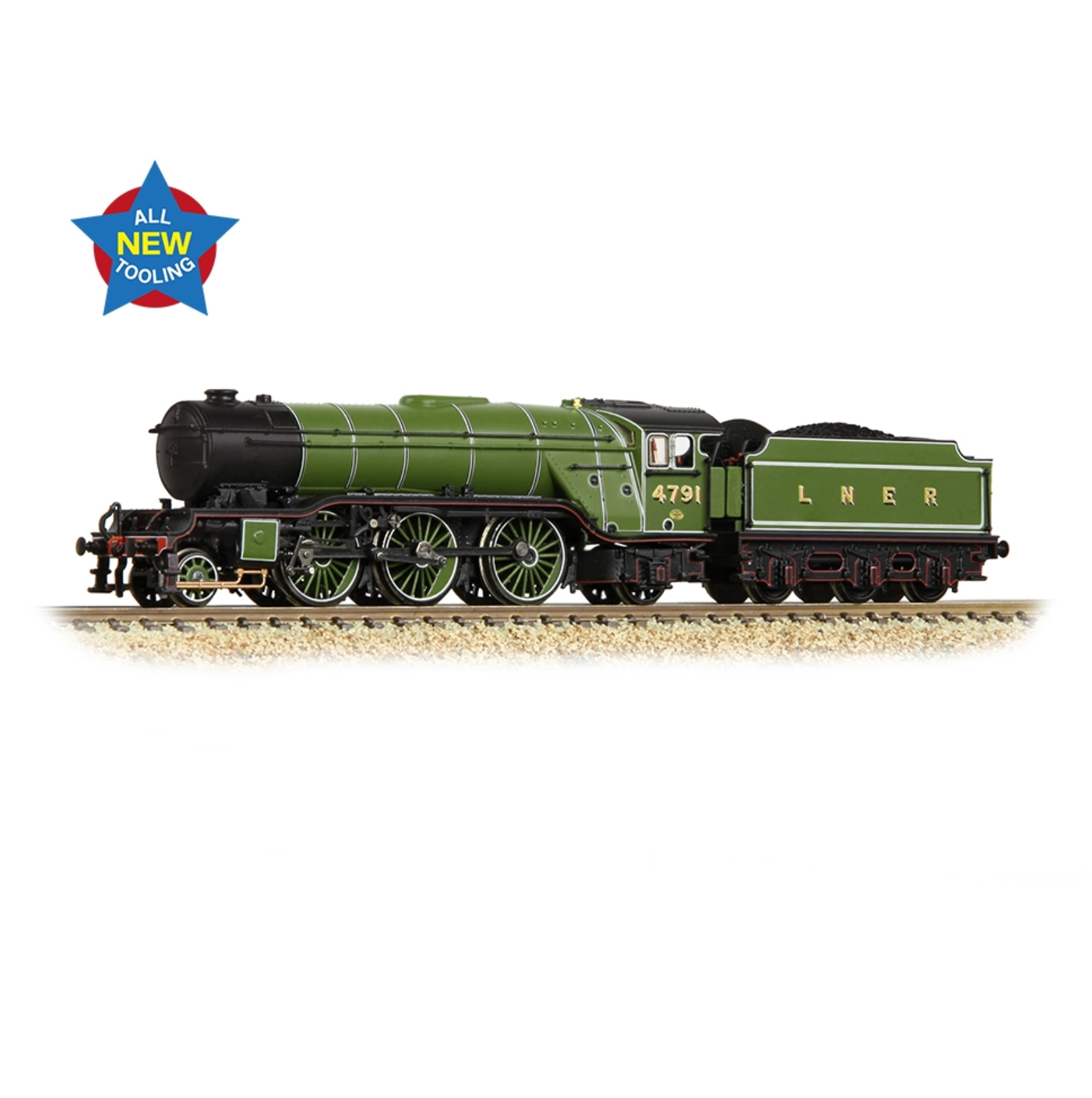 LNER V2 4791 LNER Lined Green (Original) – Bure Valley Models
