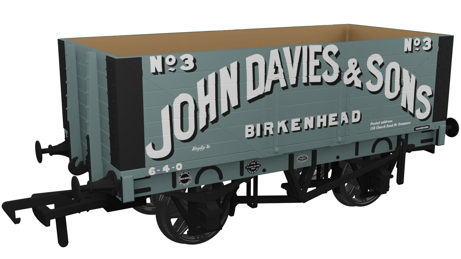 Rapido Trains RCH 7 Plank Wagon John Davies & Sons No.3 - 967420 – Bure ...