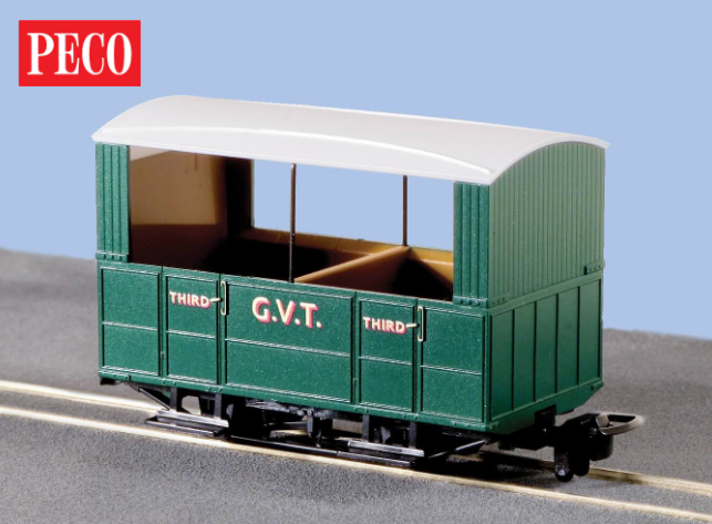 Peco GVT 4 wheel Semi Open Coach - GR-520 – Bure Valley Models